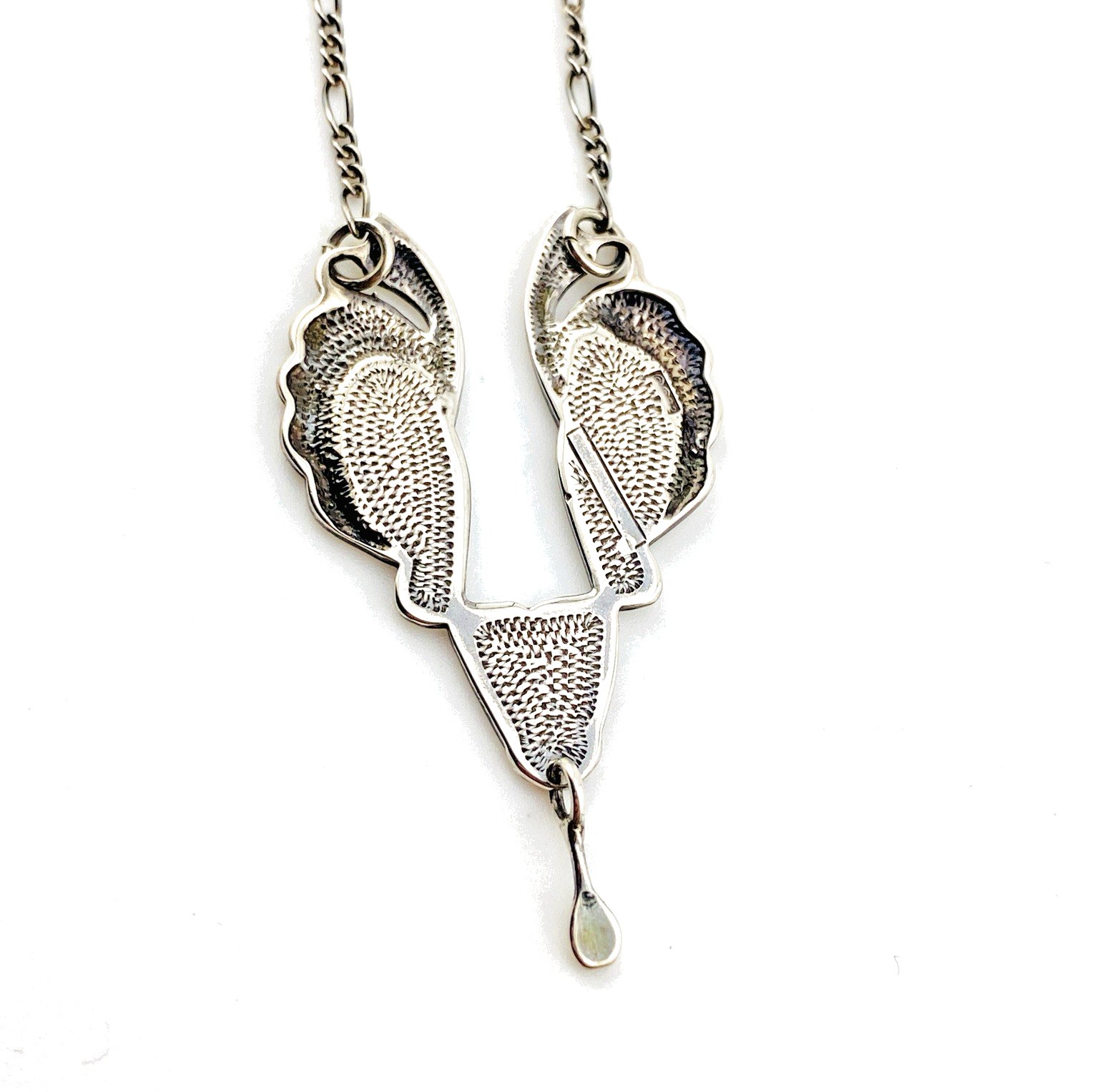 Pat Cheney Sterling Silver Guilloche Enamel Pendant Necklace – PreAdored®