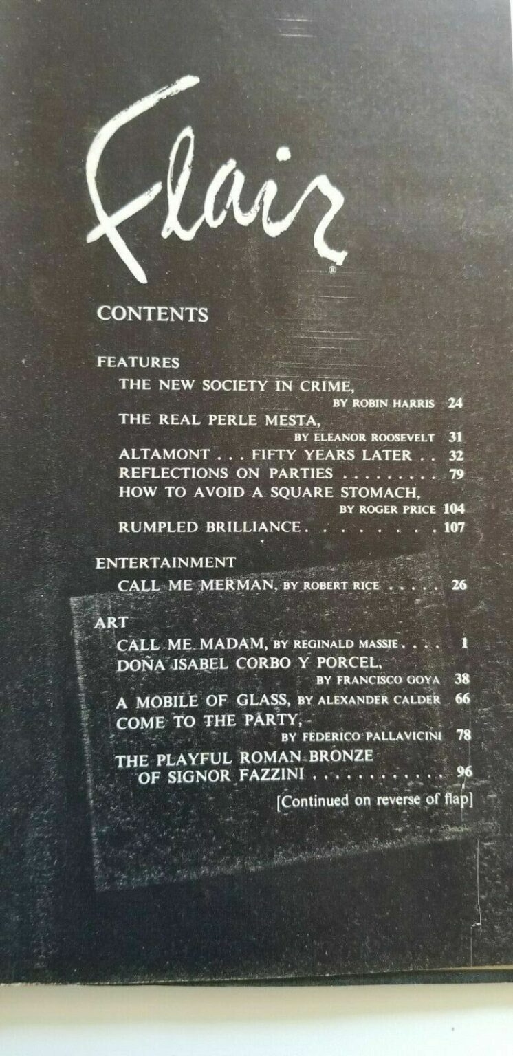 VTG Flair Magazine October 1950 At Home and On the Town MCM Arts Decor ...