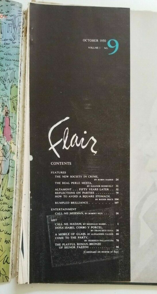 VTG Flair Magazine October 1950 At Home and On the Town MCM Arts Decor ...