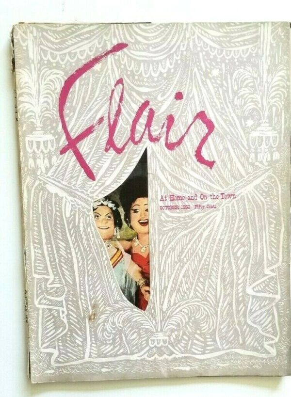 VTG Flair Magazine October 1950 At Home and On the Town MCM Arts Decor ...